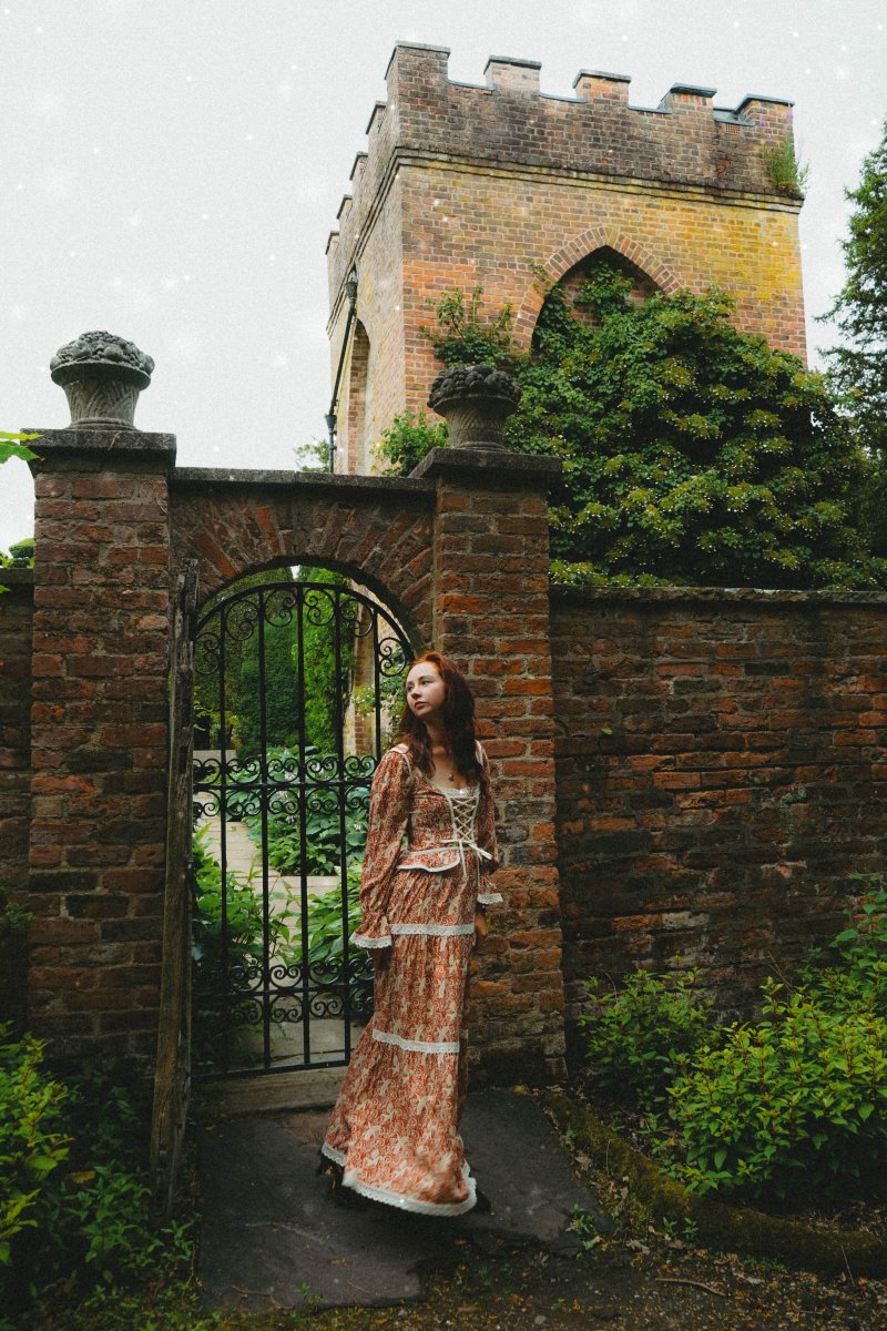 *Sample* Carys Dress in Red Draco Print – Olivia Annabelle
