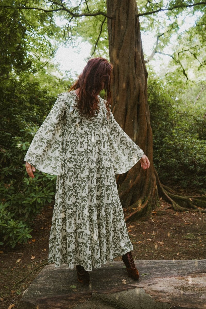 Lowri Dress in Green Draco Print – Olivia Annabelle